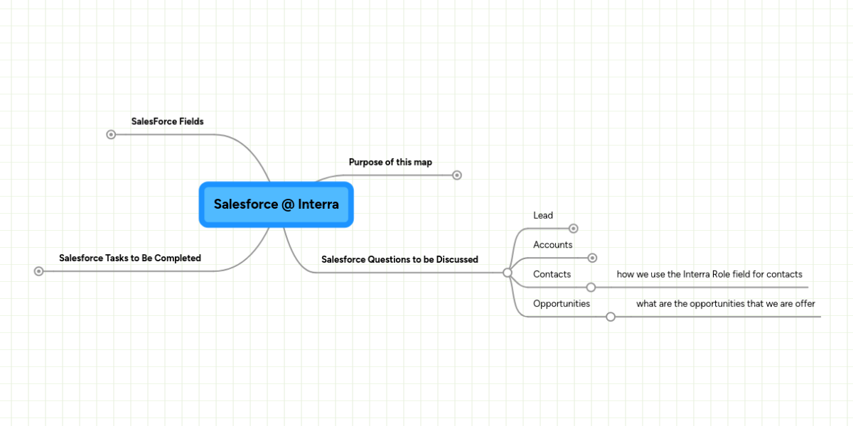 Salesforce @ Interra | MindMeister Mind Map