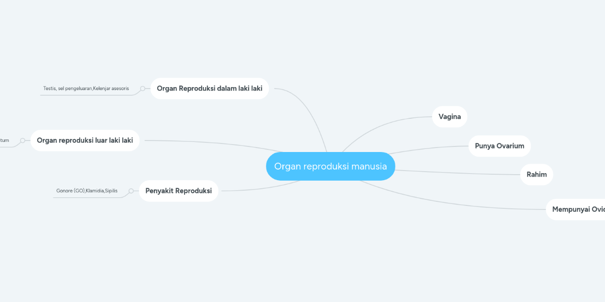 Organ reproduksi manusia | MindMeister Mind Map