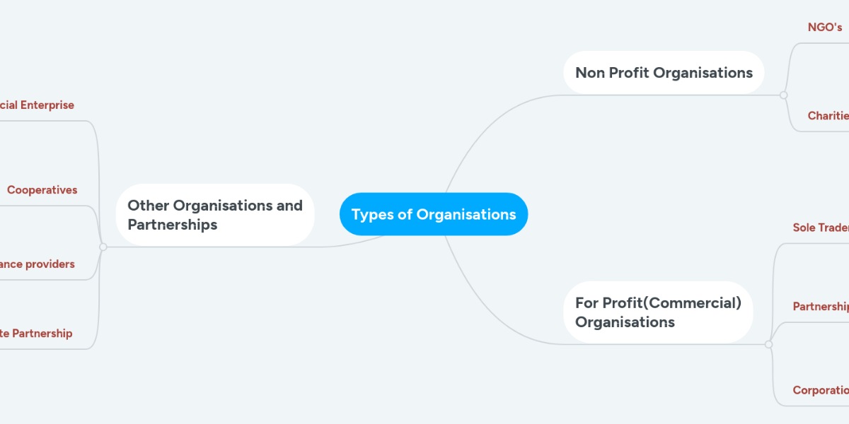 Types of Organisations | MindMeister Mind Map