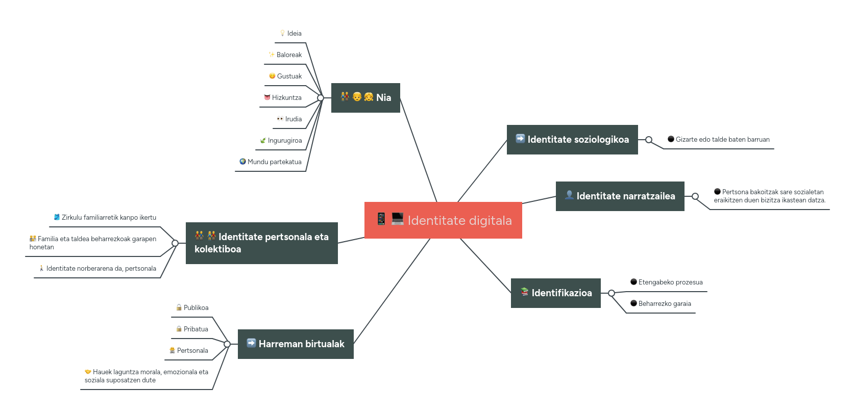 Identitate digitala | MindMeister Mind Map