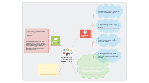 FORMULACIÓN Y EVALUACIÓN DE PROYECTOS | MindMeister Mapa mental