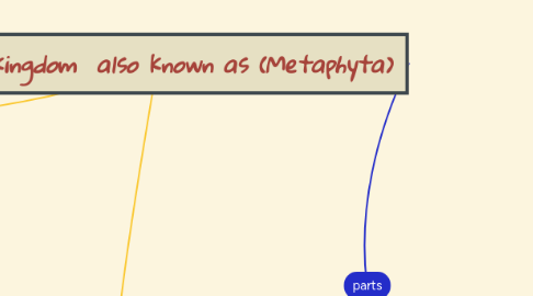 Plant kingdom also known as (Metaphyta) | MindMeister Mind map