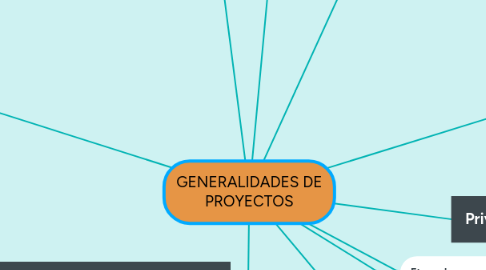 GENERALIDADES DE PROYECTOS | MindMeister Mapa Mental