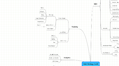 Web Strategy Audit | MindMeister Mind map