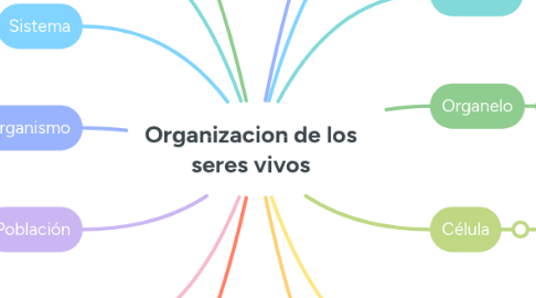 Organizacion de los seres vivos | MindMeister Mapa Mental