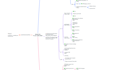 OBJECTIFS 17 avril -juillet 2024 | MindMeister Carte mentale
