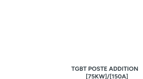 TGBT POSTE ADDITION [75KW]/[150A] | MindMeister Carte mentale