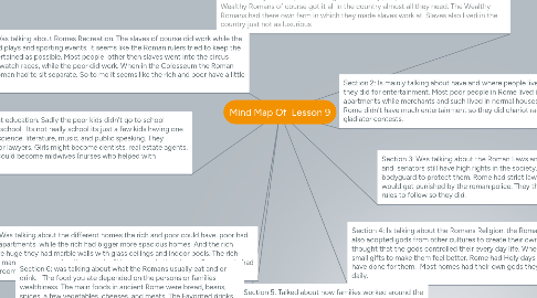 Mind Map Of Lesson 9 | MindMeister Mind map